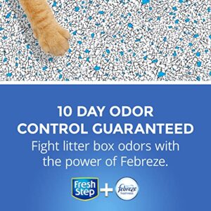 Fresh Step Lightweight Clumping Cat Litter, Odor Control With Febreze, 15.4 lbs