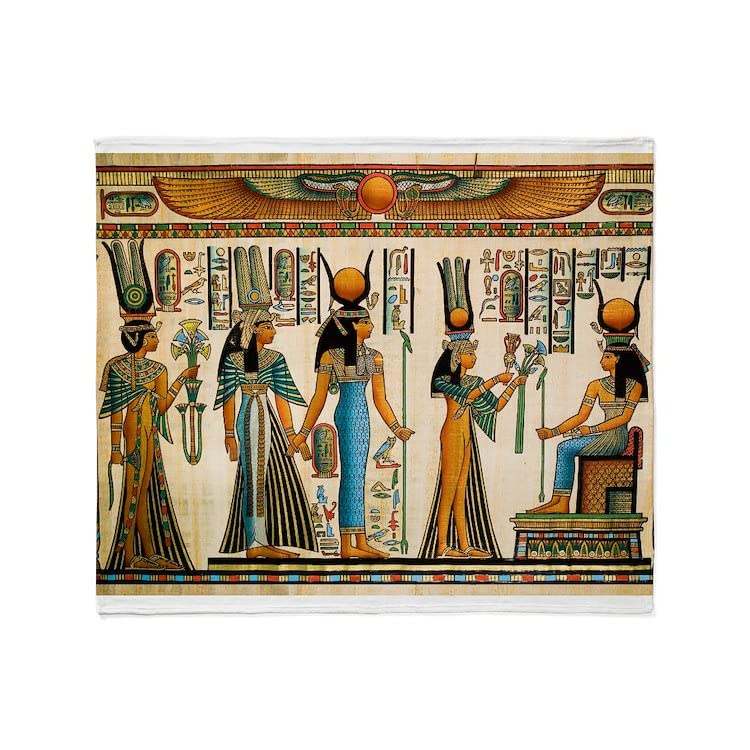 CafePress Ancient Egyptian Wall Tapestry Throw Blanket Super Soft Fleece Plush Throw Blanket, 60"x50"