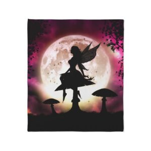 cafepress titania fairy throw blanket/cover super soft fleece plush throw blanket, 60"x50"