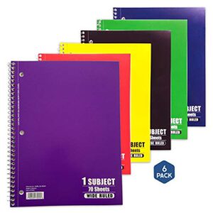 Norcom 1 subject,wide Ruled, 70 sheetbooks