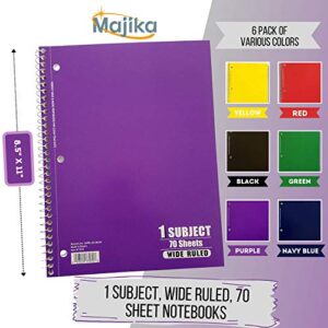 Norcom 1 subject,wide Ruled, 70 sheetbooks