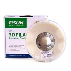 eSUN 1.75mm Natural ABS 3D Printer Filament 1kg Spool (2.2lbs), Natural