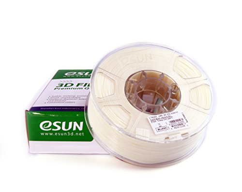 eSUN 1.75mm Natural ABS 3D Printer Filament 1kg Spool (2.2lbs), Natural