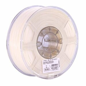 eSUN 1.75mm Natural ABS 3D Printer Filament 1kg Spool (2.2lbs), Natural