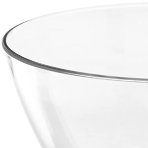 Mikasa Napoli Glass Serving Bowl, 10.75-Inch, Clear