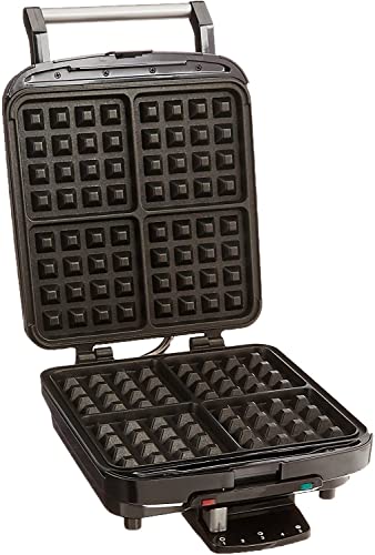 Cuisinart 4-Slice Belgian Waffle Maker, Stainless Steel/Black, WAF-150P1