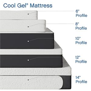 Classic Brands Cool Gel Ventilated Memory Foam 12-Inch Mattress | CertiPUR-US Certified | Bed-in-a-Box, King