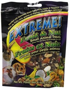 f.m.brown's 44497 extreme fruit and nut small animal treat, 6-ounce