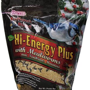 F.M.Brown'S 40843 Bird Lover'S Blend Hi-Energy Plus With Mealworms, 5-Pound