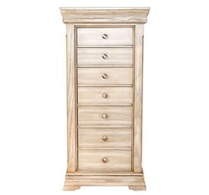 hives and honey "malory" jewelry armoire, taupe mist