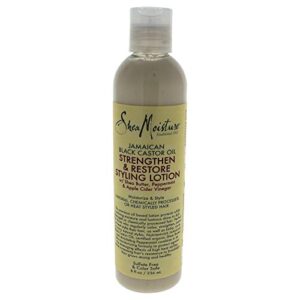 shea moisture jamaican black castor oil, strengthen & restore styling lotion, moisturize & style, 8 oz