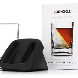 Corkcicle Premium 9 oz Double Old Fashioned Whiskey Glass with Silicone Ice Mold, Perfect for Chilling Whiskey, Bourbon, Tequila, and Scotch