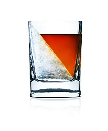 Corkcicle Premium 9 oz Double Old Fashioned Whiskey Glass with Silicone Ice Mold, Perfect for Chilling Whiskey, Bourbon, Tequila, and Scotch