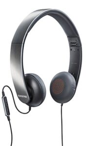 shure srh145m+ portable collapsible headphones with remote + microphone compatible with all apple ios devices