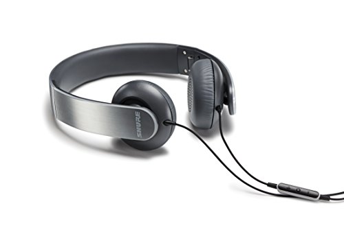 Shure SRH145m+ Portable Collapsible Headphones with Remote + Microphone Compatible with All Apple iOS Devices