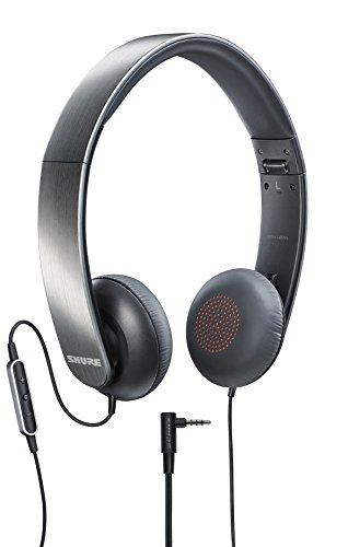 Shure SRH145m+ Portable Collapsible Headphones with Remote + Microphone Compatible with All Apple iOS Devices