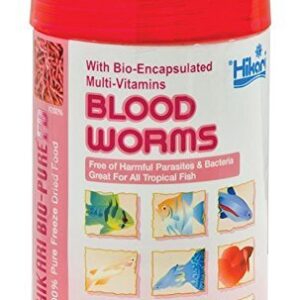 Hikari Bio-Pure Freeze Dried Blood Worms for Pets, 0.42 oz(12 g) - 2 Pack