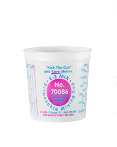 e-z mix 70086 2 1/2 quart cup, 25 pack