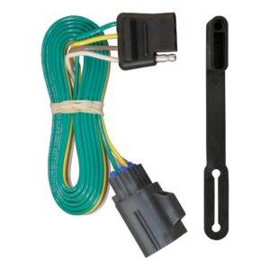 curt 56245 vehicle-side custom 4-pin trailer wiring harness, fits select chevrolet traverse, gmc acadia, buick enclave