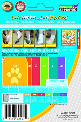 Pawflex Bandages Medimitt Bandages for Pets (Pack of 4) Medium