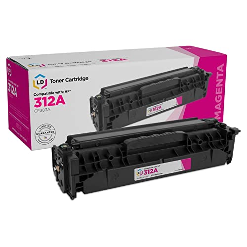 LD Remanufactured Toner Cartridge Replacement for HP 312A CF383A (Magenta)