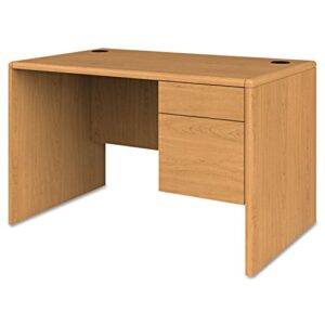 hon 107885rcc 10700 series single 3/4 right pedestal desk, 48w x 30d x 29 1/2h, harvest