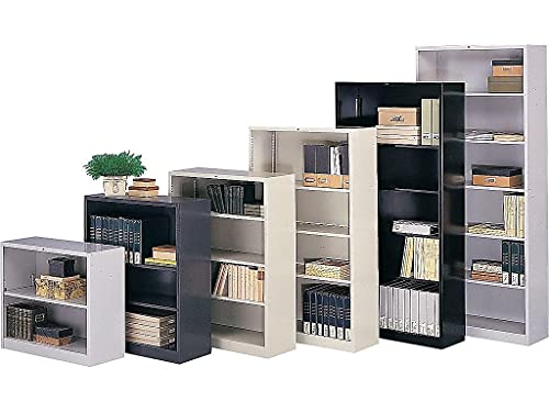 Hon S72abcs Metal Bookcase, Five-Shelf, 34-1/2W X 12-5/8D X 71H, Charcoal