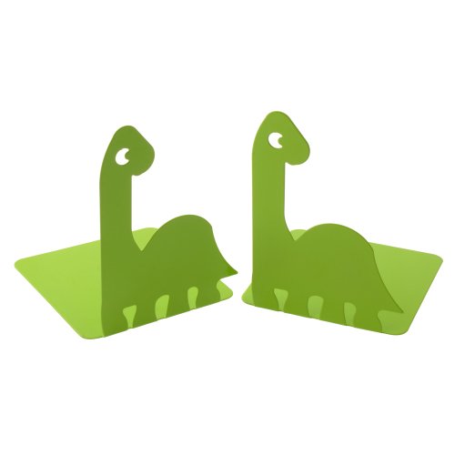 Artkingdome Cute Dinosaur Bookends for Kids Book Ends Books Holder Racks Stand Desk School Liberary Bookends Decorative 1Pair Green