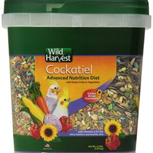 Wild Harvest WH-83541 Wild Harvest Advanced Nutrition Diet for Cockatiels, 4.5-Pound