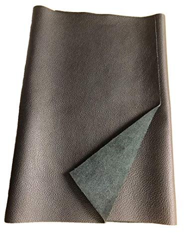 REED Leather HIDES - Cow Skins for Arts & Crafts (8 inches X 11 Inches, Black)