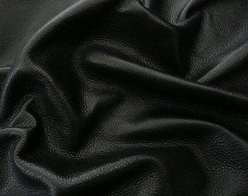 REED Leather HIDES - Cow Skins for Arts & Crafts (8 inches X 11 Inches, Black)