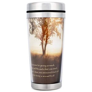 Dicksons Pastor Nature Scene 16 Oz. Stainless Steel Insulated Travel Mug with Lid