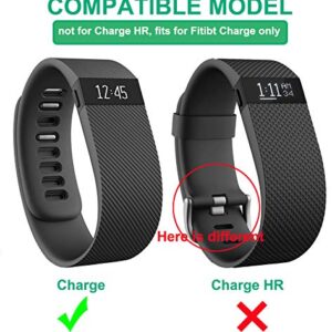 Kissmart Charger Compatible with Fitbit Charge (Not for Charge HR), Repalcement USB Charging Cable Cord for Charge Wristband