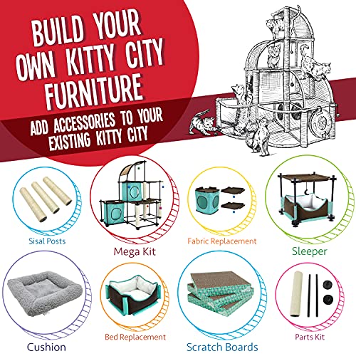 Kitty City Claw Indoor and Outdoor Mega Kit Cat Furniture, Cat Sleeper, Outdoor Kennel