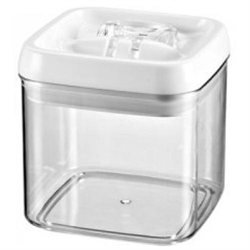 felli housewares flip tite ring canister, square, 0.5 qt