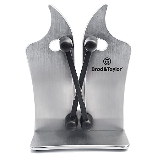 Brod & Taylor Professional Knife Sharpener | 3-Action Tungsten Carbide (Stainless Steel)