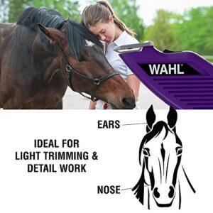 WAHL Professional Animal Pocket Pro Equine Compact Horse Trimmer and Grooming Kit, Purple (#9861-930)