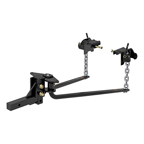 CURT 17050 Round Bar Weight Distribution Hitch with Integrated Lubrication, Up to 6K, 2-Inch Shank