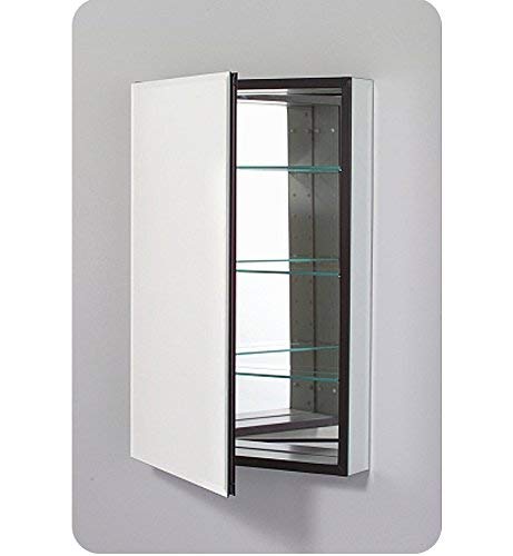 Robern MC2030D4FPL M-Series Mirror Cabinet with Plain Edge Door, Silver