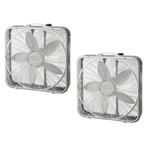 lasko 3733 box fan, 3-speed, 20-inch, white