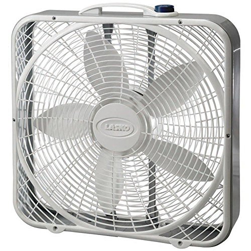 Lasko 3733 Box Fan, 3-Speed, 20-Inch, White