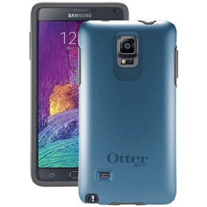 otterbox samsung galaxy note 4 symmetry series case - retail packaging - blue print ii