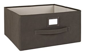 closetmaid 25069 deep closet bin, brown