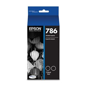 epson durabrite ultra standard-capacity -ink -cartridge, dual black (t786120-d2)