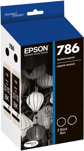 Epson DURABrite Ultra Standard-Capacity -Ink -Cartridge, Dual Black (T786120-D2)