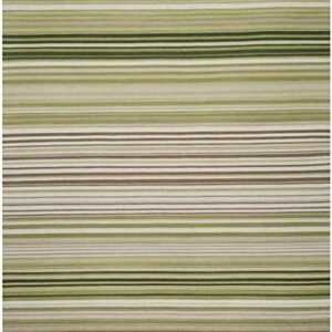 SAFAVIEH Marbella Collection Area Rug - 8' x 10', Green, Handmade Flat Weave Stripe Wool, Ideal for High Traffic Areas in Living Room, Bedroom (MRB273A)