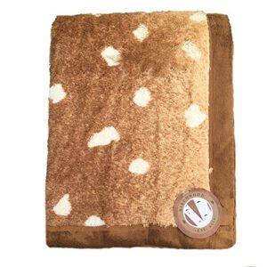 birchwood animal print throw blanket, axis deer