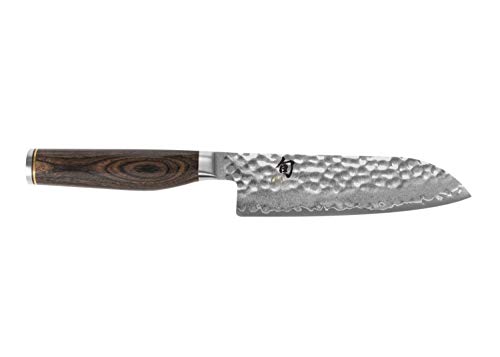 Shun TDM0727 Premier Santoku Knife, 5-1/2-Inch