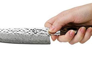 Shun TDM0727 Premier Santoku Knife, 5-1/2-Inch