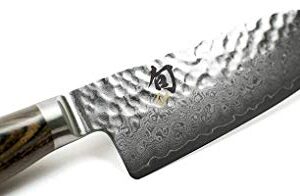 Shun TDM0727 Premier Santoku Knife, 5-1/2-Inch